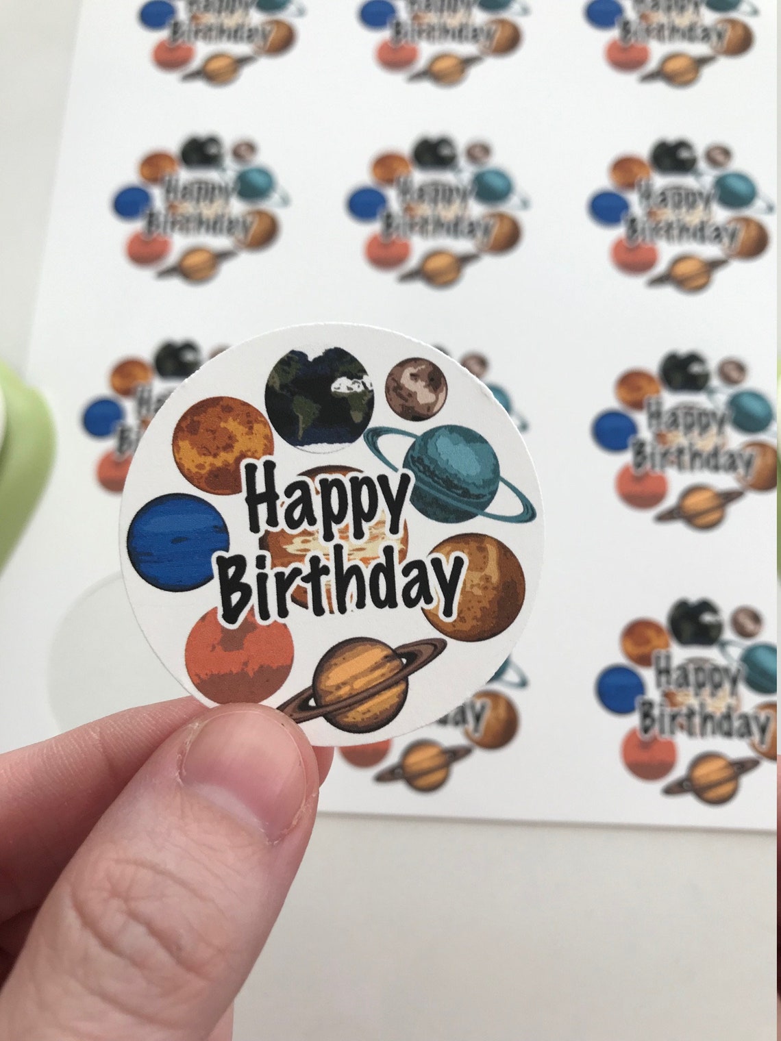 Custom Party Stickers: Ice Cream Party Happy Birthday Tags - Etsy