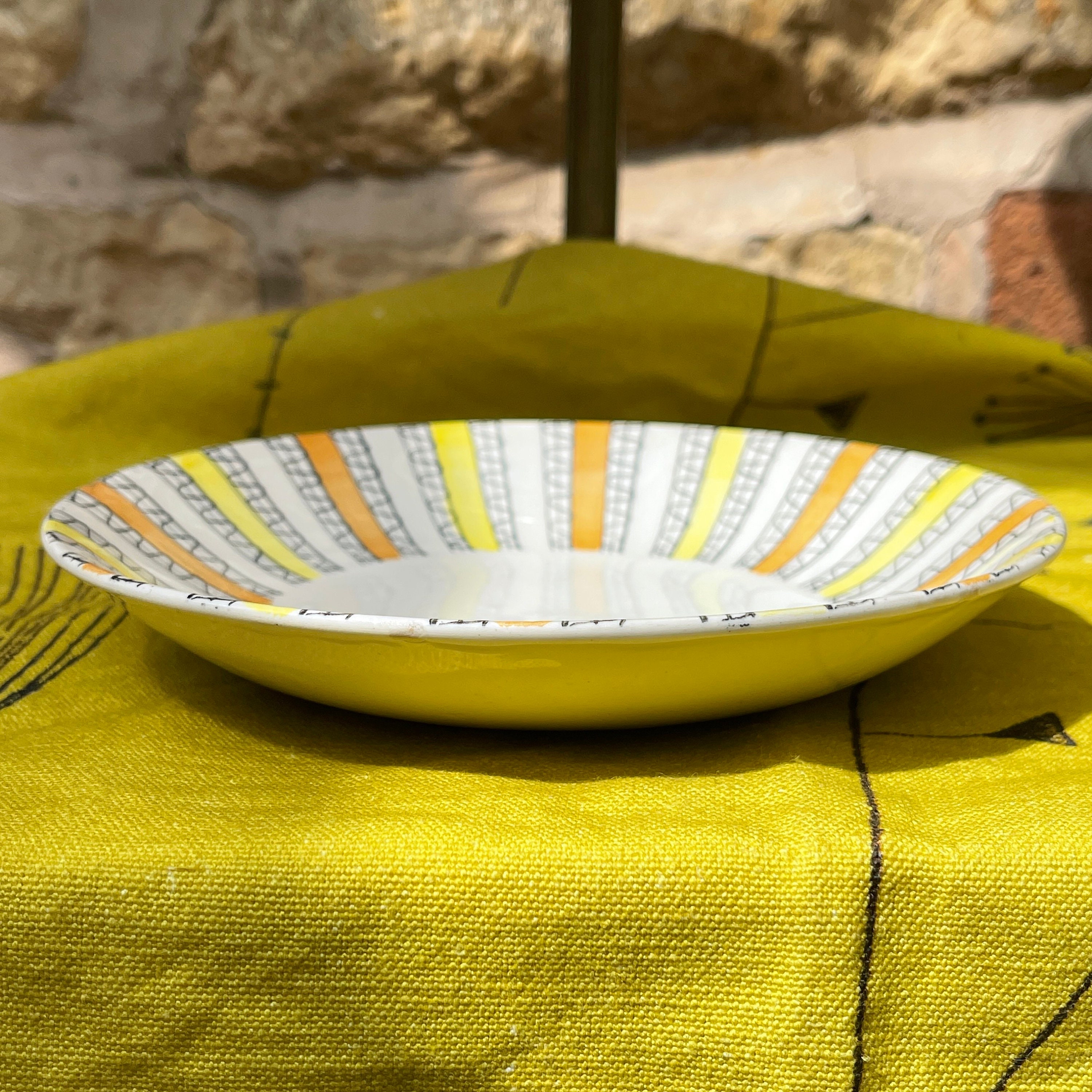 Kathie Winkle Mikado Bowl for Broadhurst Pottery - in 1950s Orange and ...