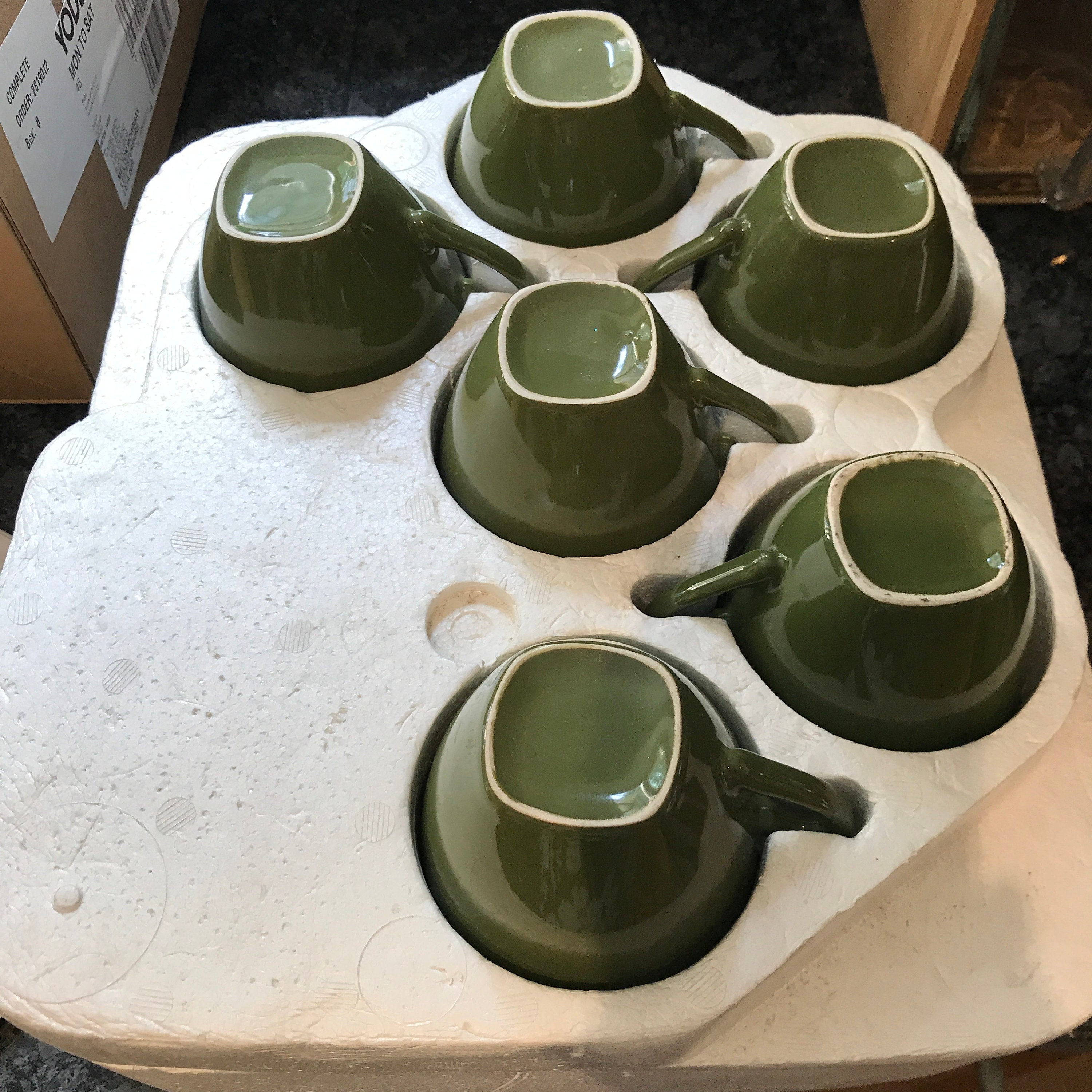 Midwinter Magnolia Tea Set - Vintage 1960s Green & Yellow 23-Piece Set ...