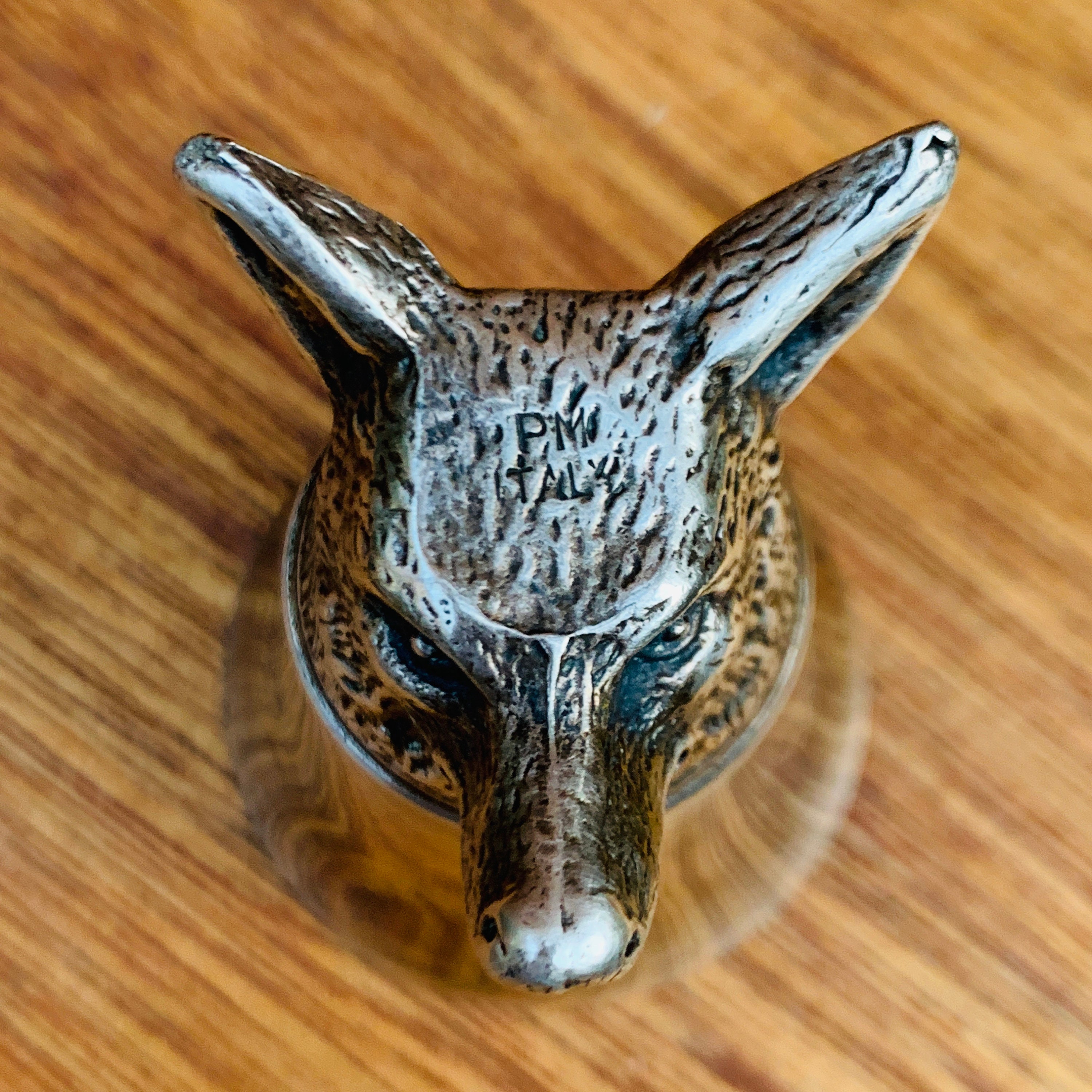 Silver-Plated Fox Head Stirrup / Parting Cups Set - 6 Vintage Italian ...