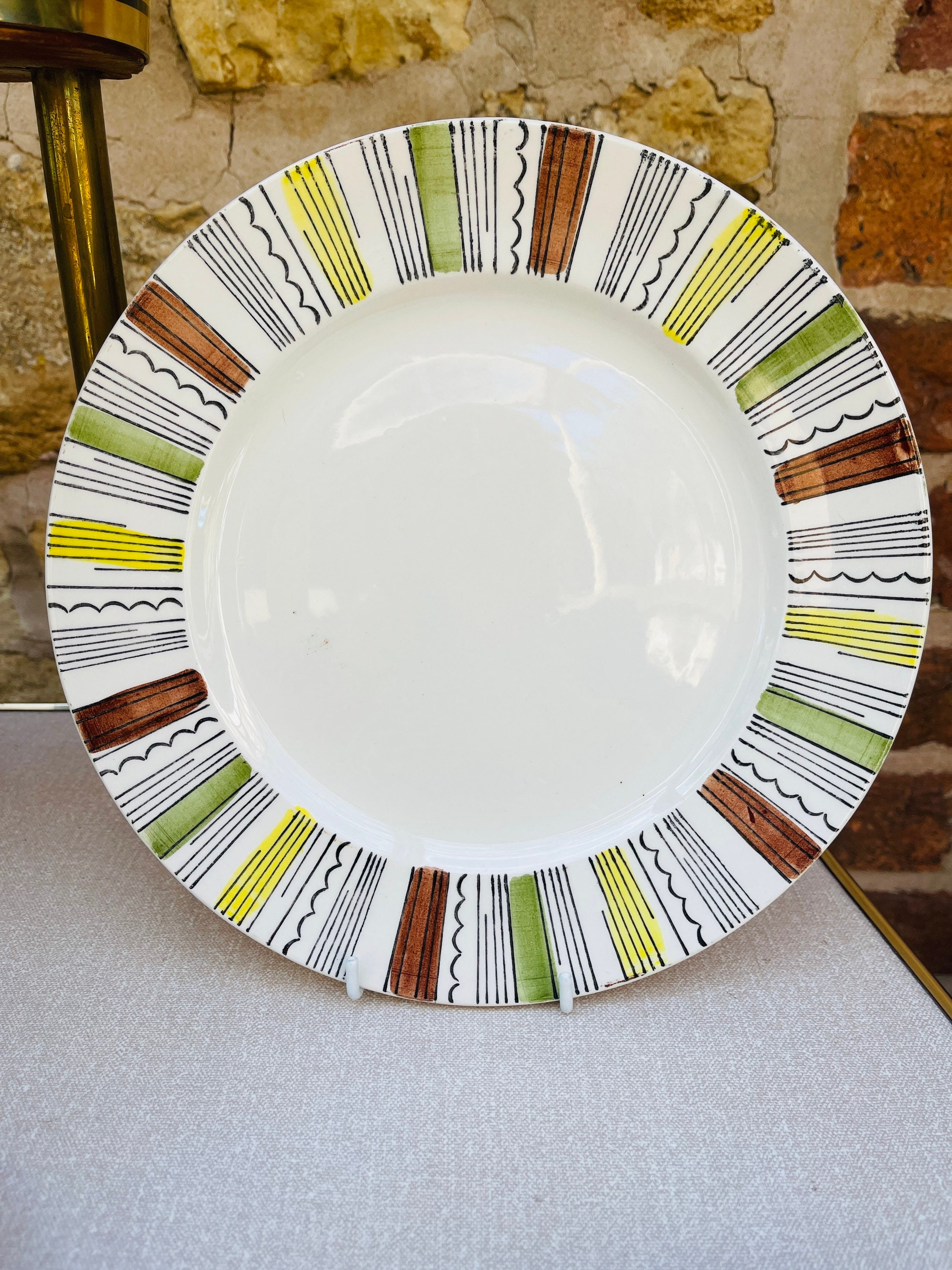 Kathie Winkle Mandalay Pattern Dinner Plate for Broadhurst Pottery ...