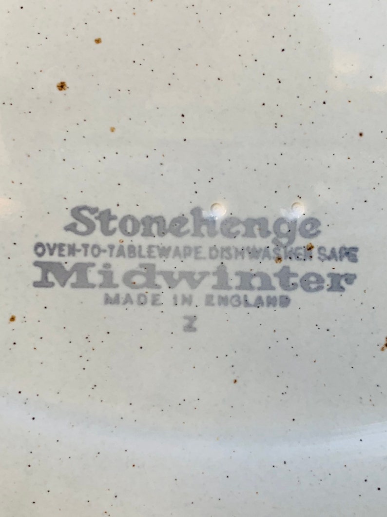 Midwinter Pottery Wild Oats Pattern Tableware From the Stonehenge Range ...