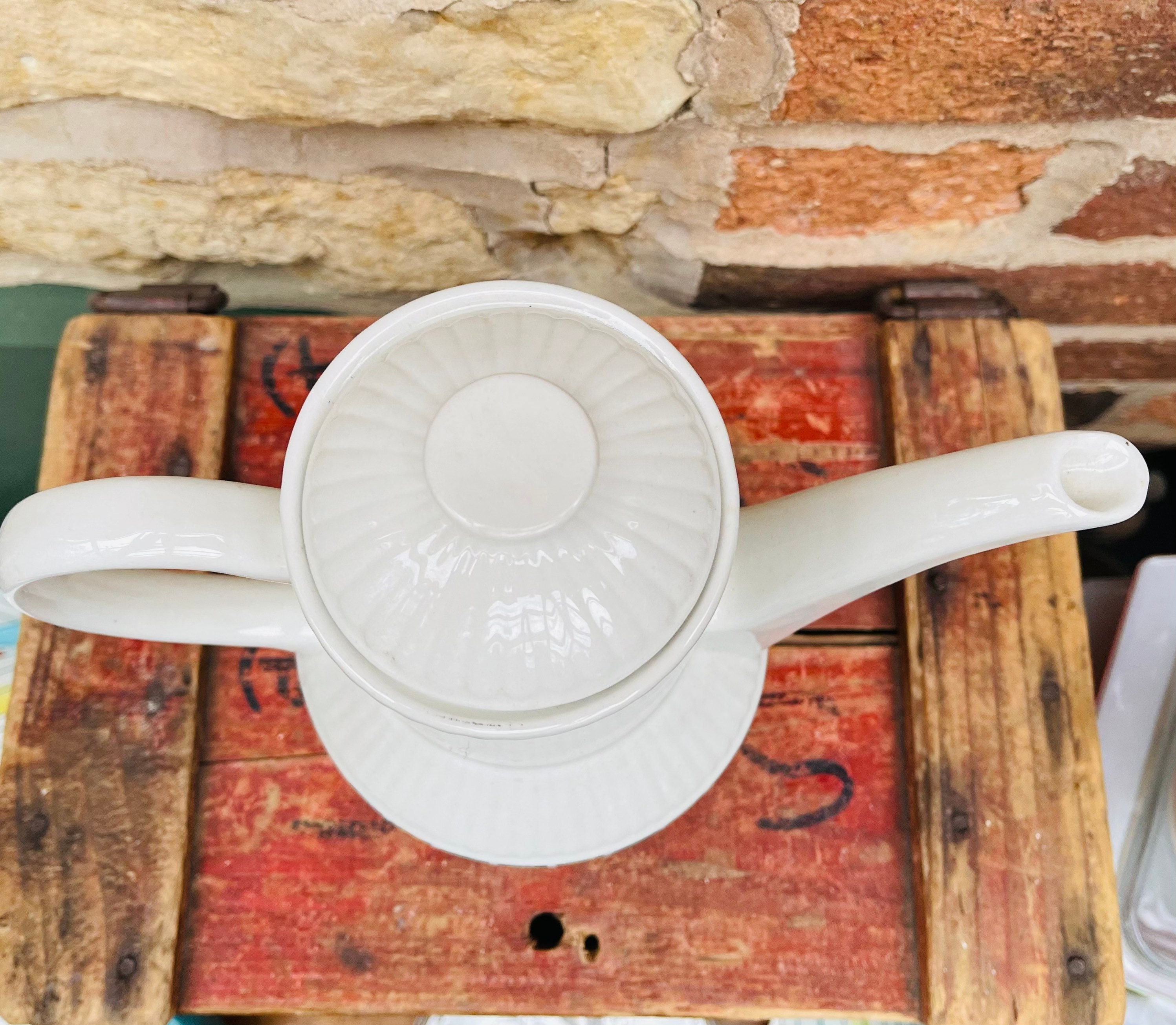 Kathie Winkle Mardi Gras Coffee Pot for Broadhurst Pottery