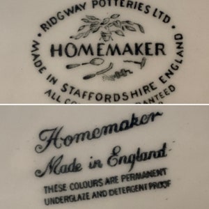 Ridgway Homemaker 1950s China - Black and White Iconic British Design ...