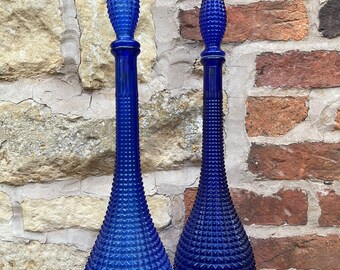 Triangle Genie Bottles 3-sided Vintage Italian Glass | Etsy