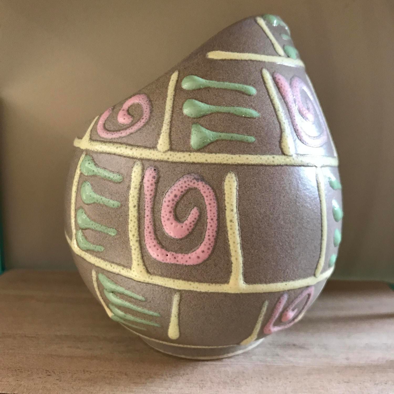 Dumler & Breiden 1950s German Pottery Freeform 'Melon' Vase 1247-13 ...