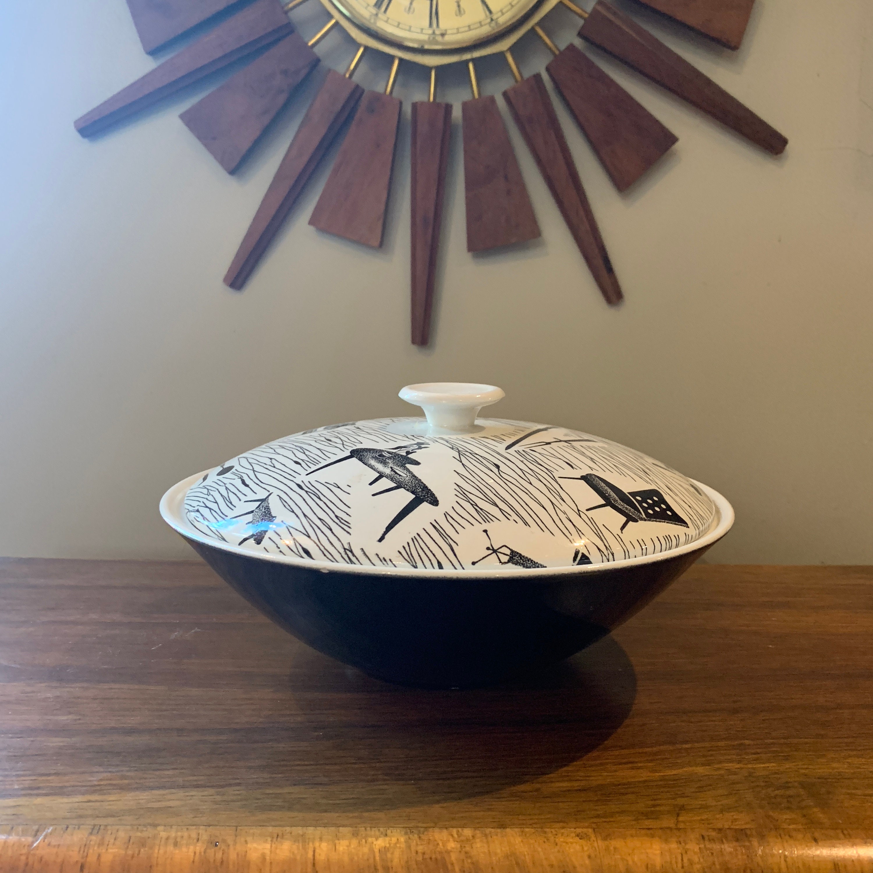 Ridgway Homemaker Dinner Service - 21 pieces 1950s Black and White ...