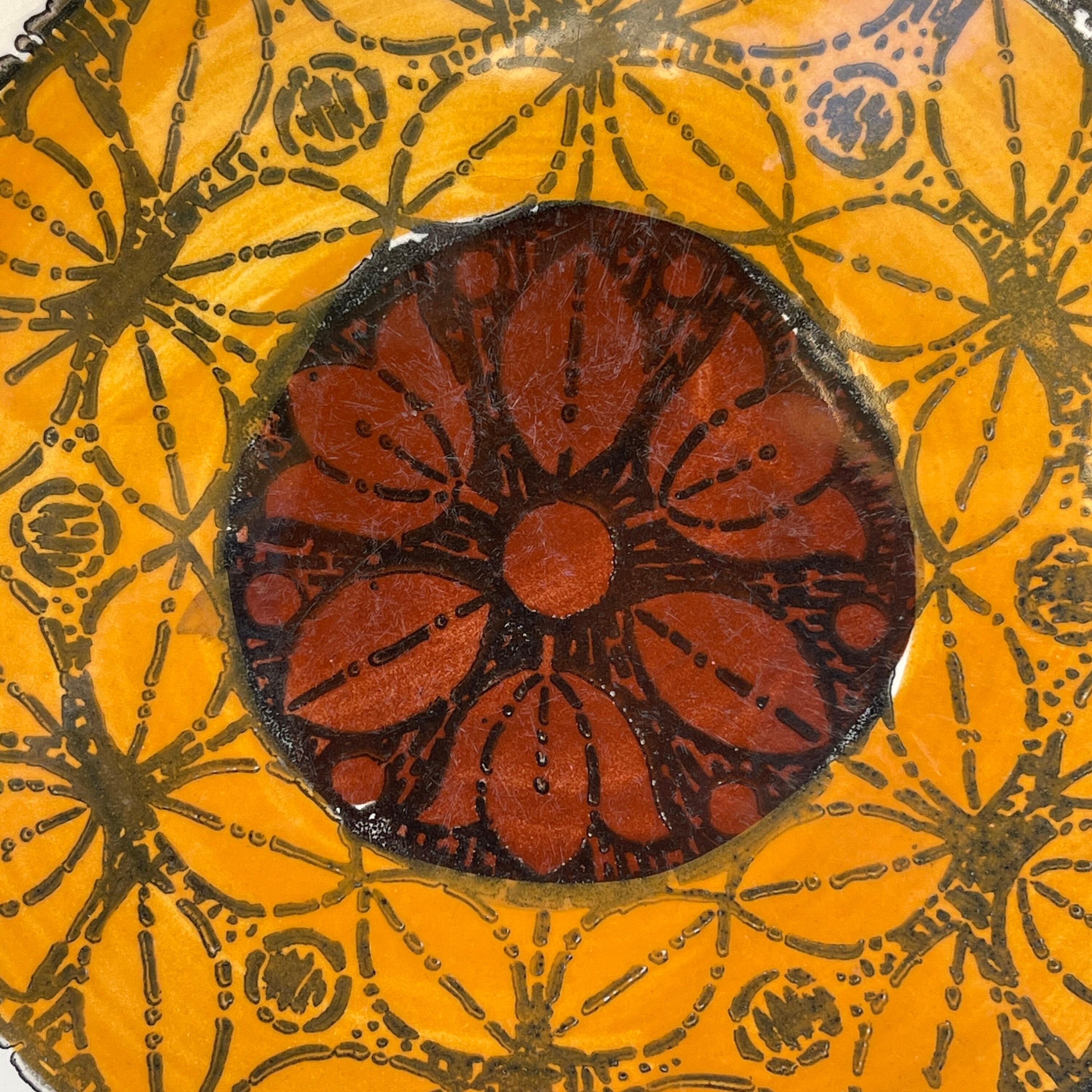 Kathie Winkle Tashkent Dinner Plate for Broadhurst Pottery, 1970s ...