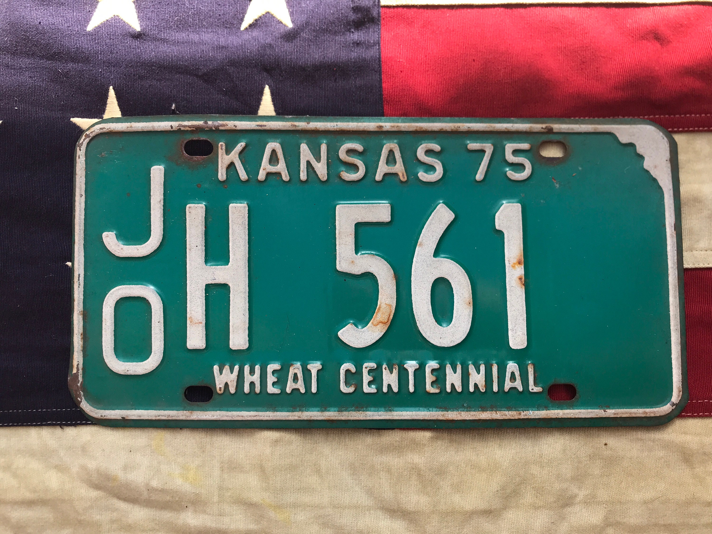 Vintage 1970s American License Number Plates Man Cave Decor Birthday Gifts