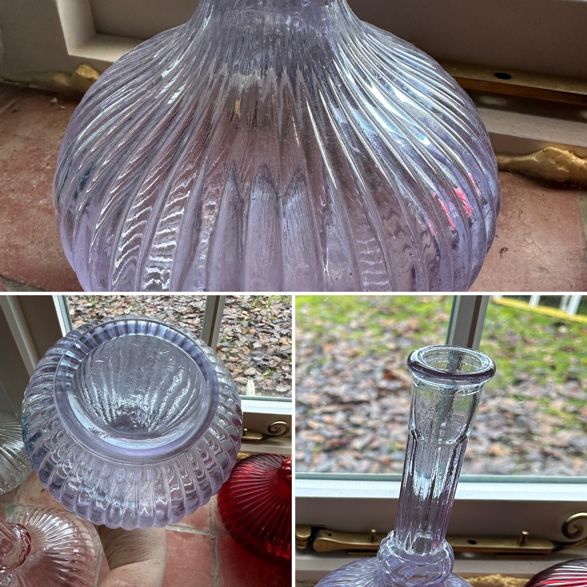 Vintage Italian Empoli Genie Bottles in the Hot Air Balloon Style in ...