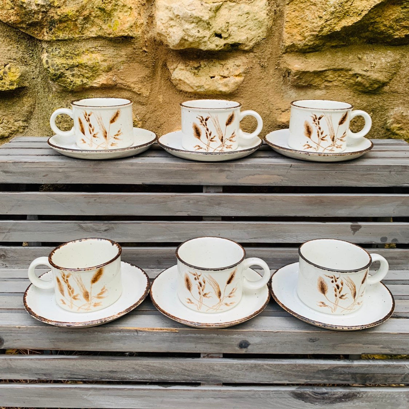 Midwinter Pottery Wild Oats Pattern Tableware From the Stonehenge Range ...
