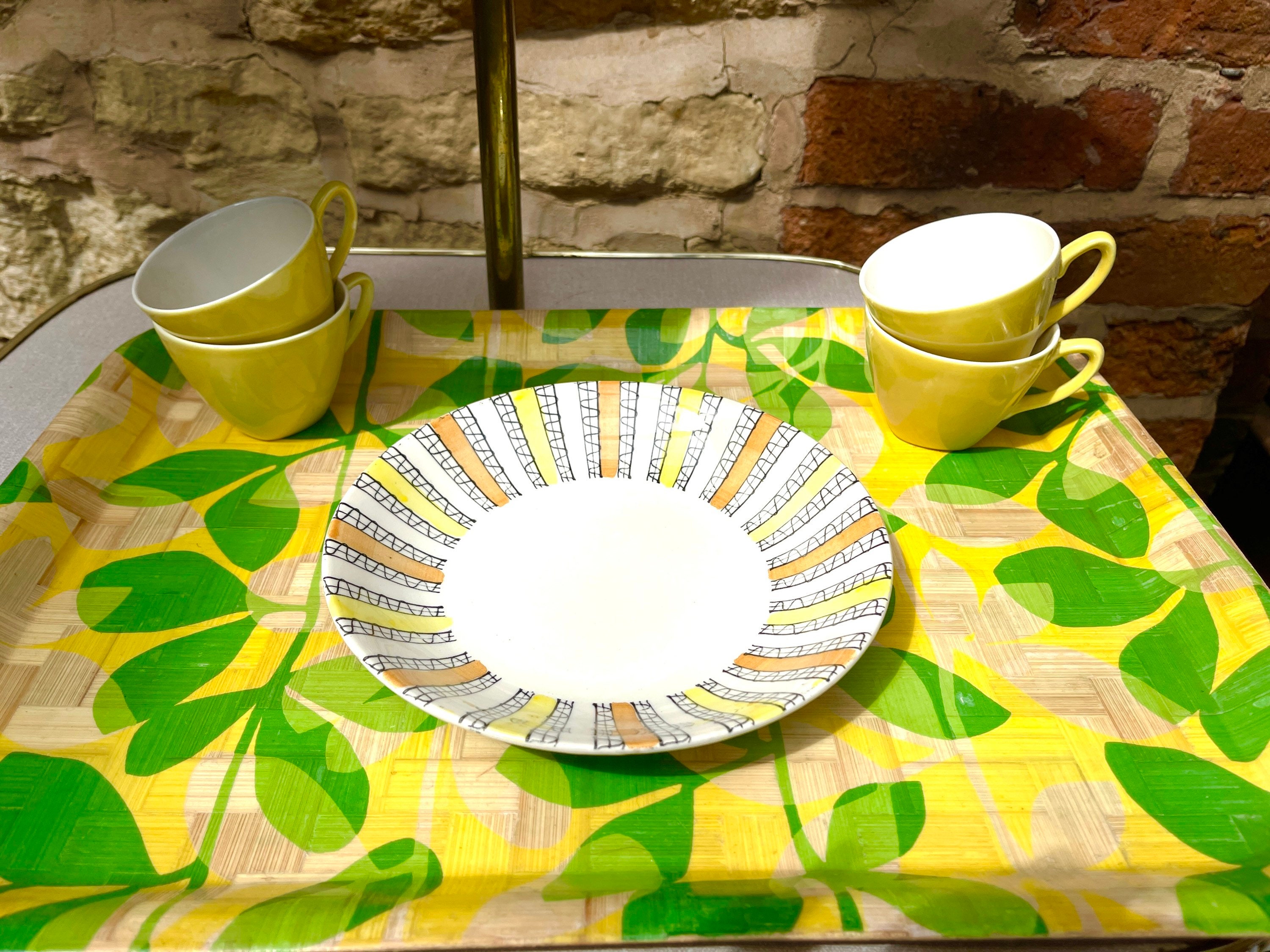 Kathie Winkle Mikado Bowl for Broadhurst Pottery - in 1950s Orange and ...