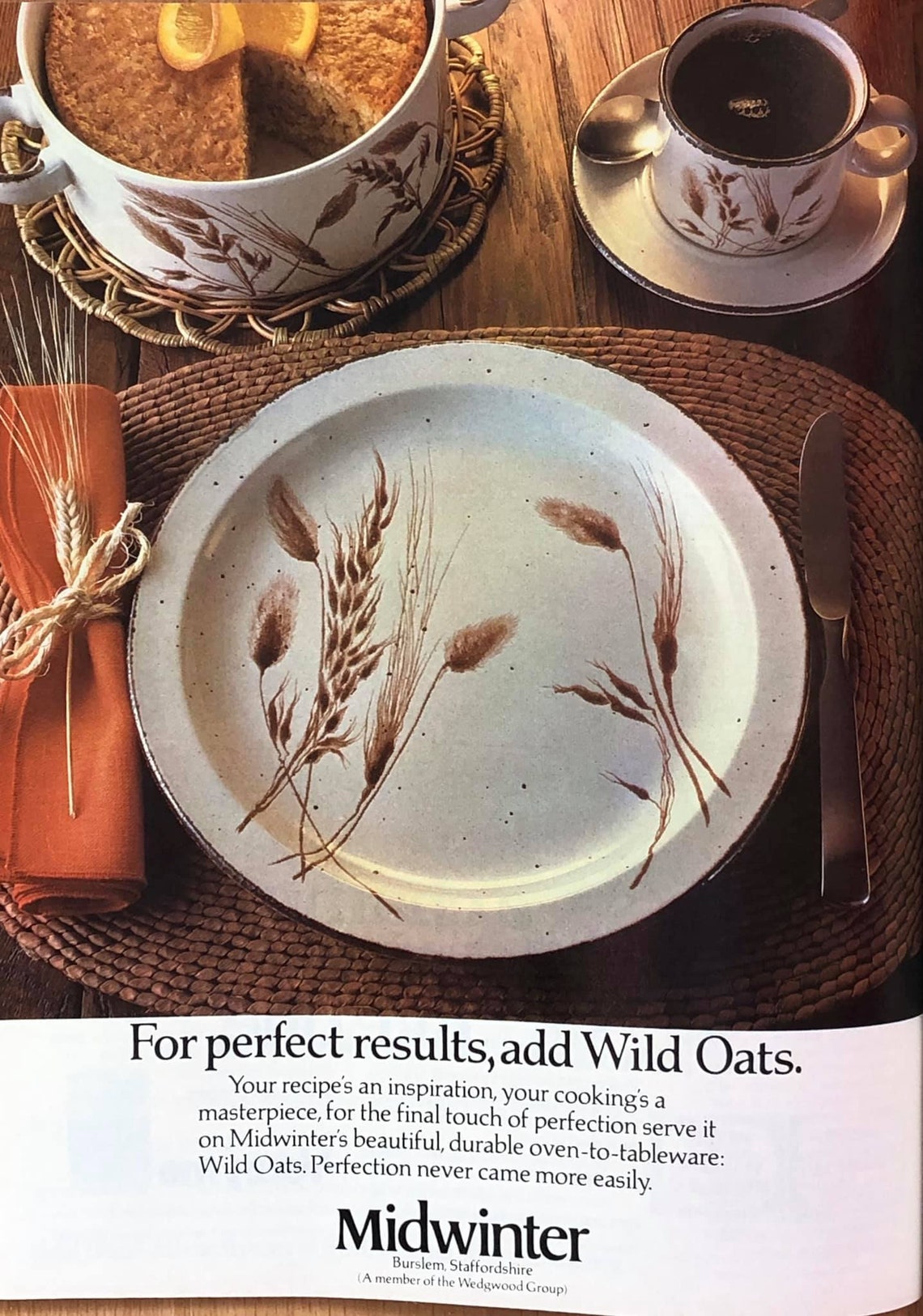 Midwinter Pottery Wild Oats Pattern Tableware from the | Etsy