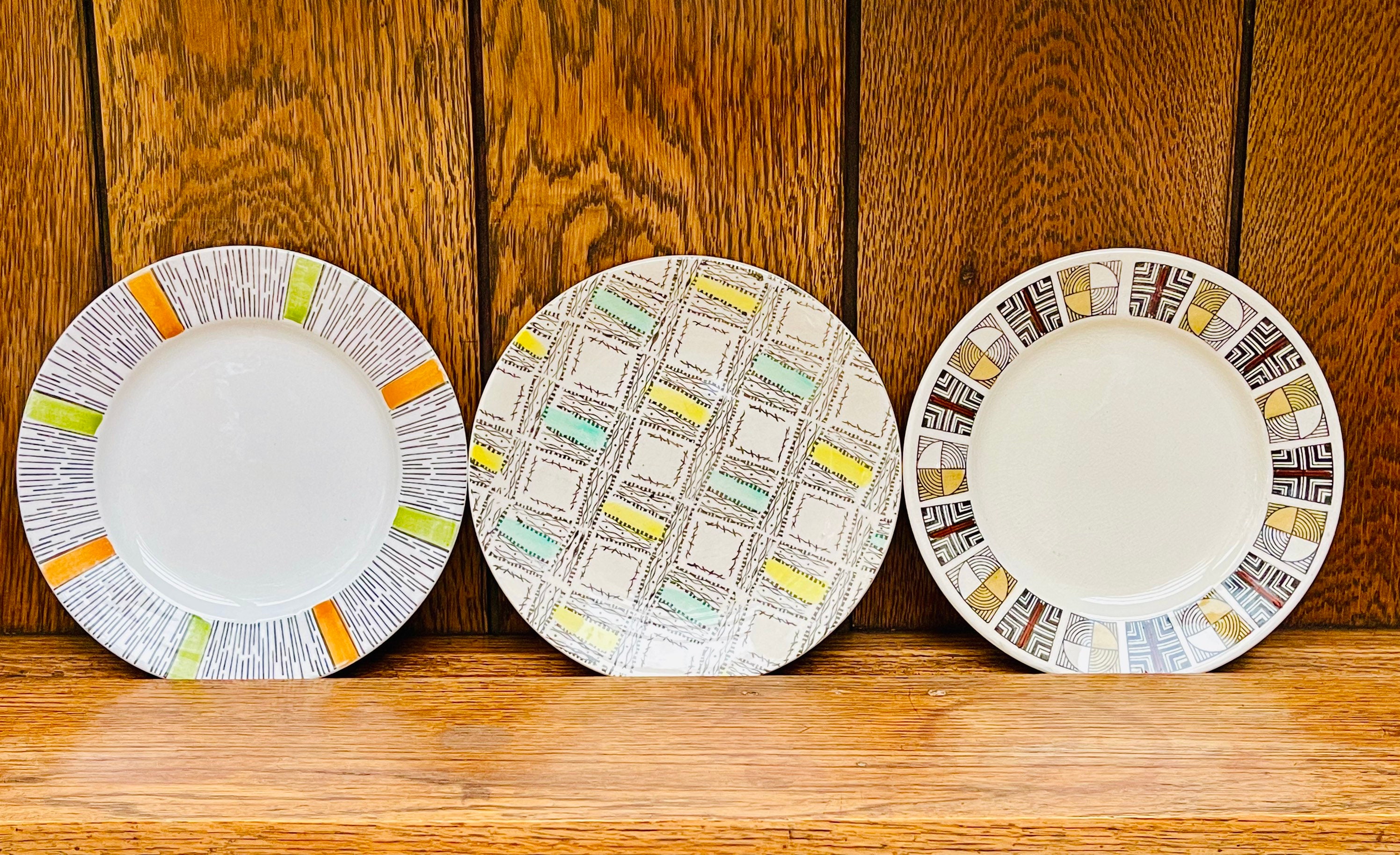 Kathie Winkle Jamboree Small Plate and Saucer for Broadhurst Pottery