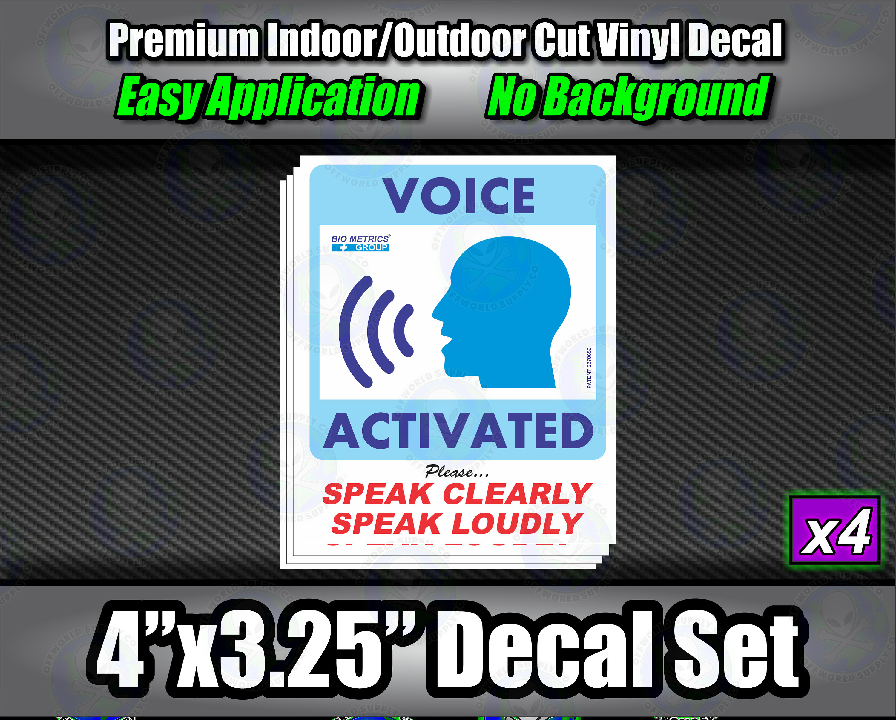 Voice Activated Decal Prank Joke Job Site Vinyl Sticker Graphic Car ...