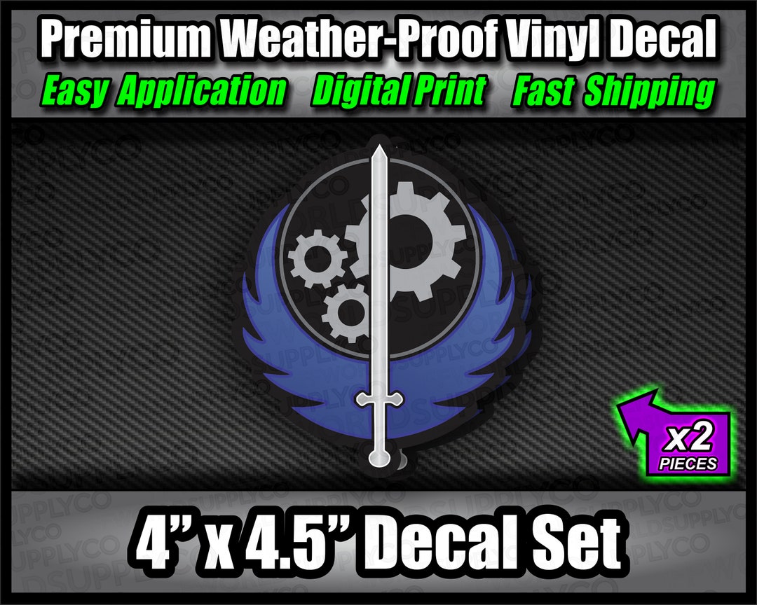 Brotherhood of Steel Decal Vinyl Sticker Logo Icon Fallout 2 3 4 76 New ...