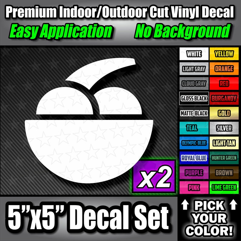 X2 Ifruit Main Logo GTA V Vinyl Decal Set Bumper Sticker Graphic Car ...