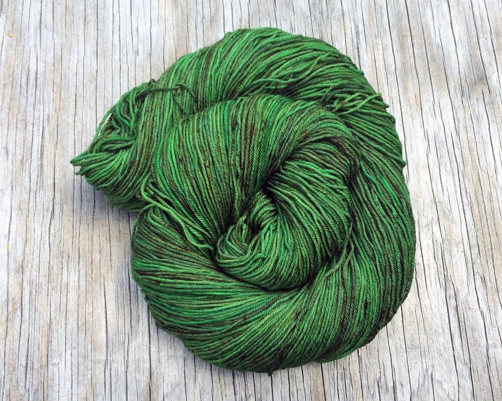 Swamp Thing Green Hand Dyed Yarn Sock Weight Hand Dyed Yarn Green ...