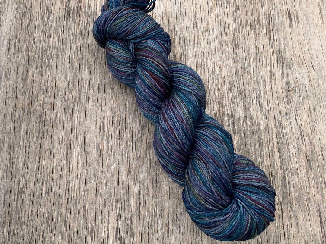 Deep Blue Sea Blue Hand Dyed Yarn Superwash Merino Yarn - Etsy