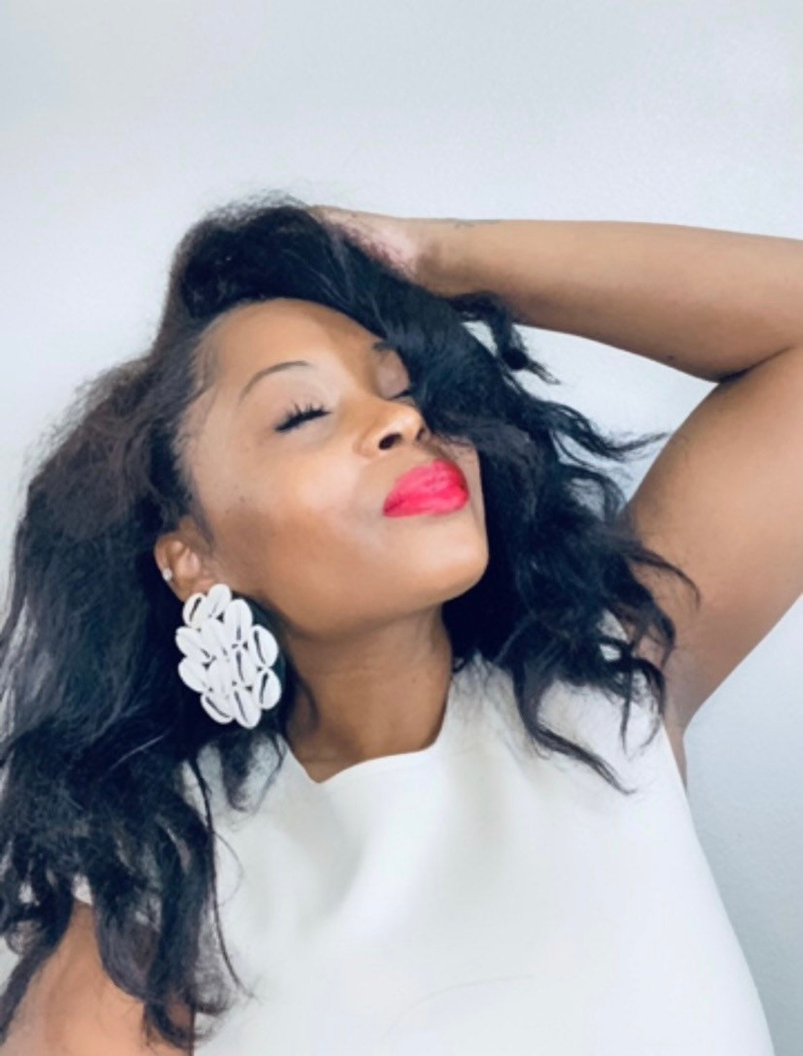 Crowrie Shell Cluster Earrings - Etsy