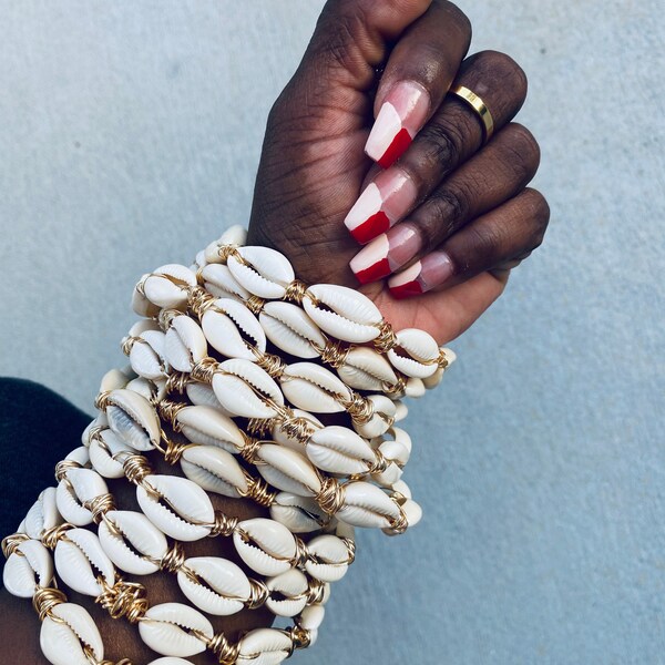 Cowrie Shell Ring - Etsy
