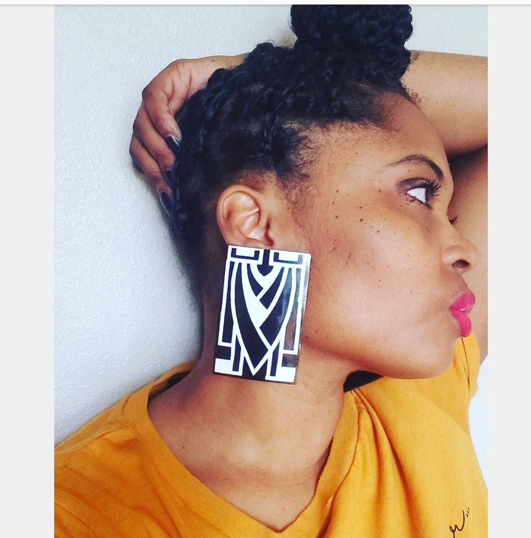 GEOMETRIC EARRINGS - Etsy