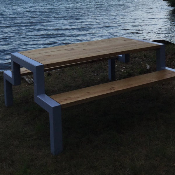Modern Picnic Table - Etsy