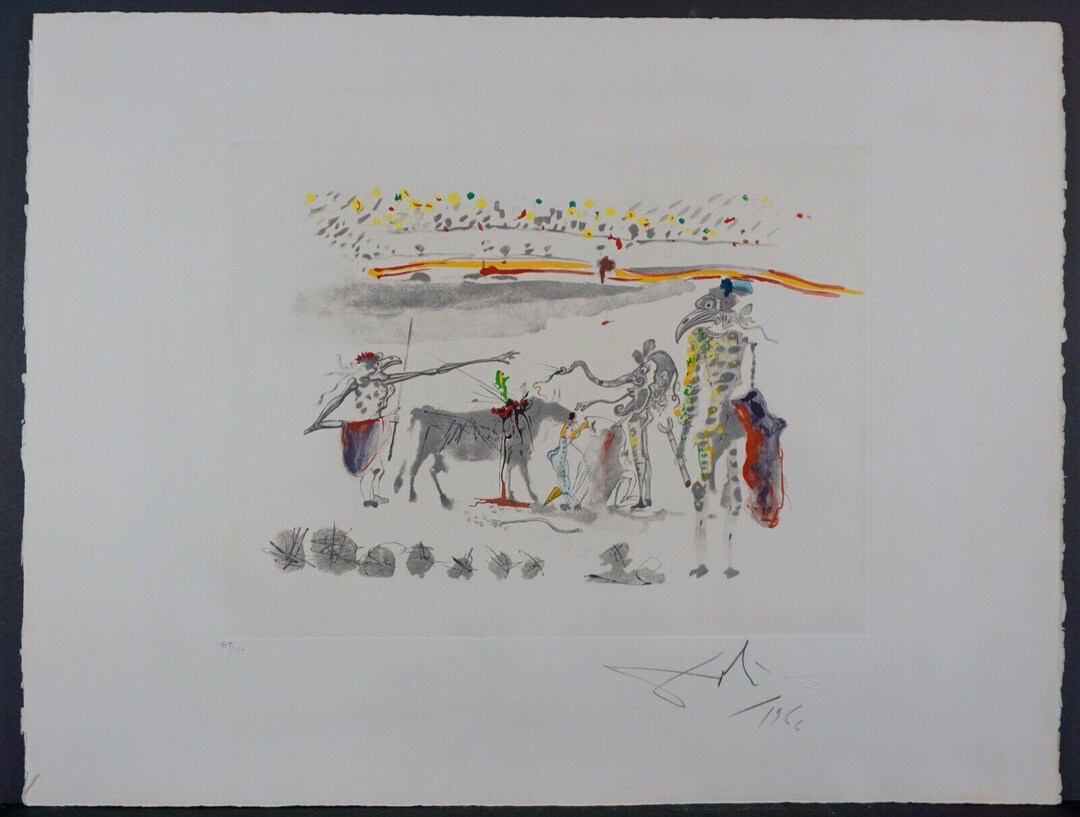 DALI Tauramachi Surrealiste the Parrots Hand Signed Numbered Etching ...