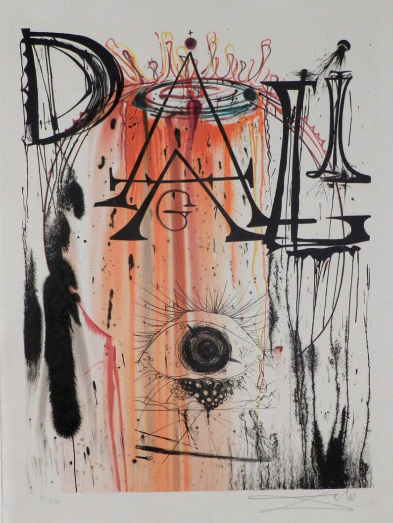 DALI Hommage Aux Petits Lits Blancs Hand Signed Numbered Dali Archives ...
