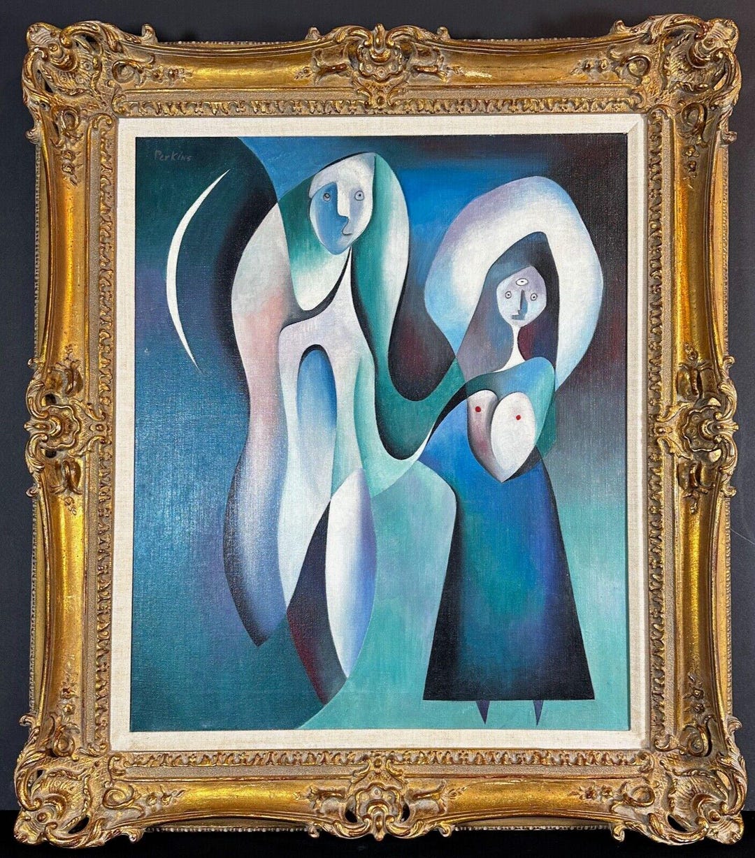 Philip Perkins Original Painting Cubism ART - Etsy