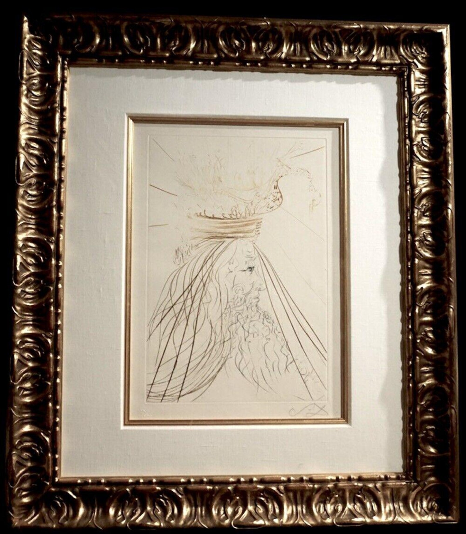 DALI Tristan Et Iseult King Marc Hand Signed Etching Dali Archives ...