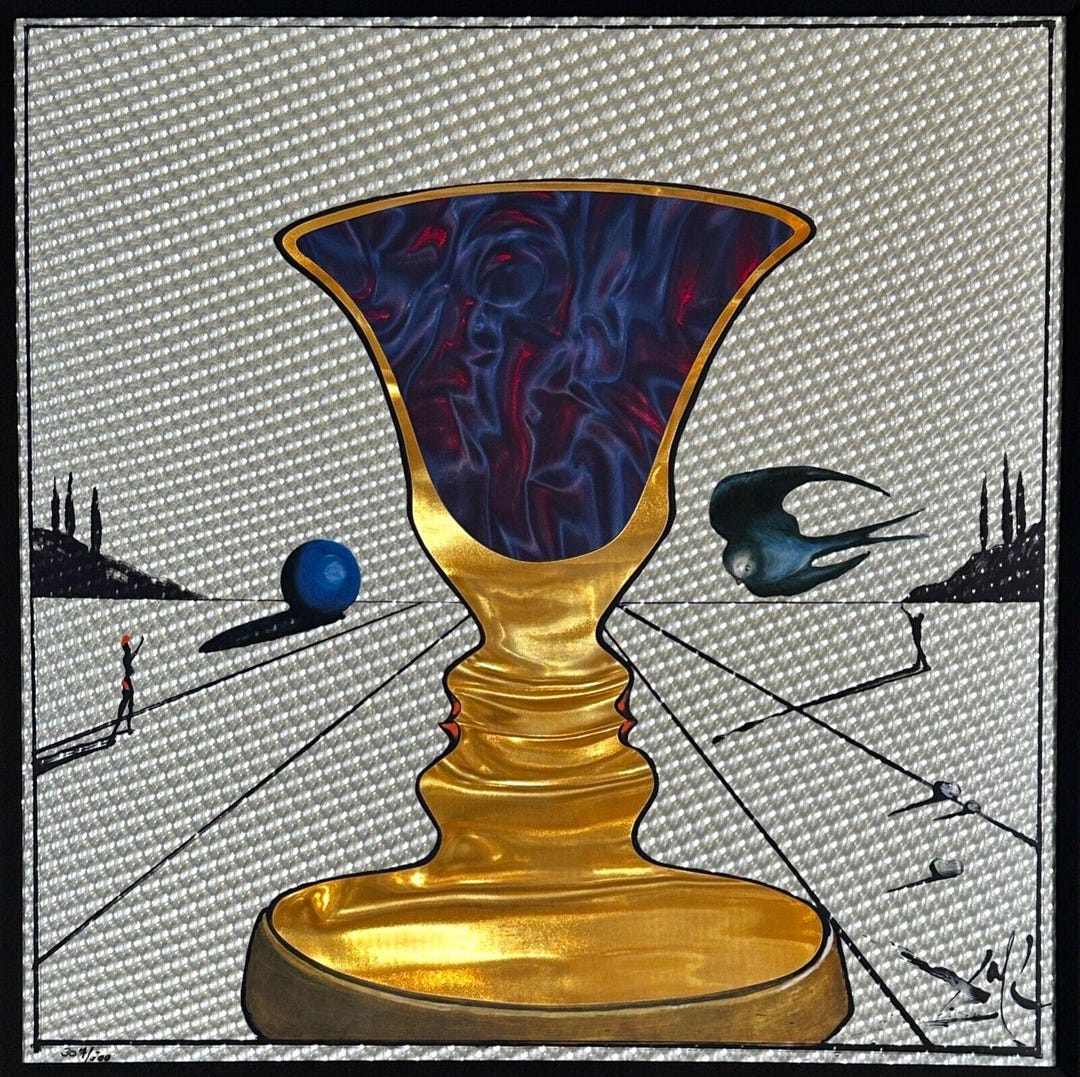 DALI Tristan & Isolde Lithograph on Rowlux With Added Color Framed Hand ...