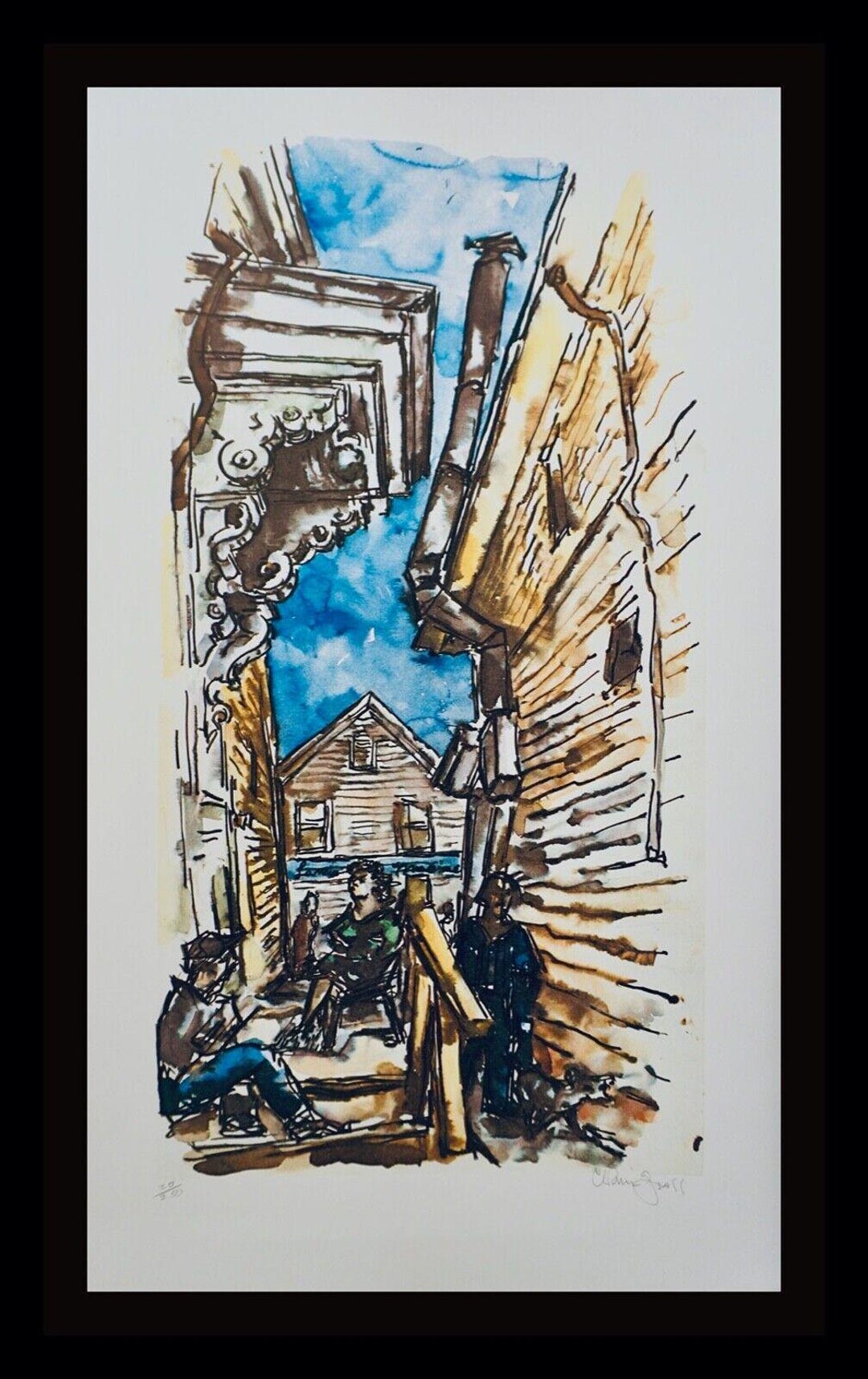 Chaim Gross New England Street Scene H/S Numbered ART - Etsy
