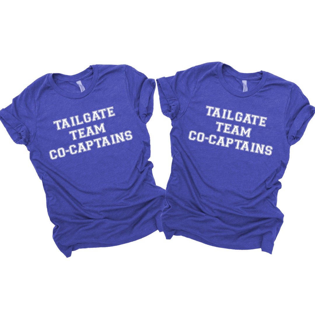 Tailgate Team Co-captains Set of 2 Shirts I Football Apparel I Custom ...