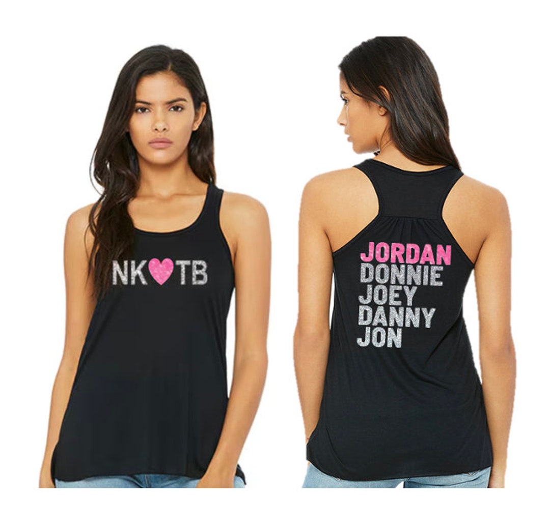 NKOTB Tank Top With Names on the Back - Highlight Favorite Member ...