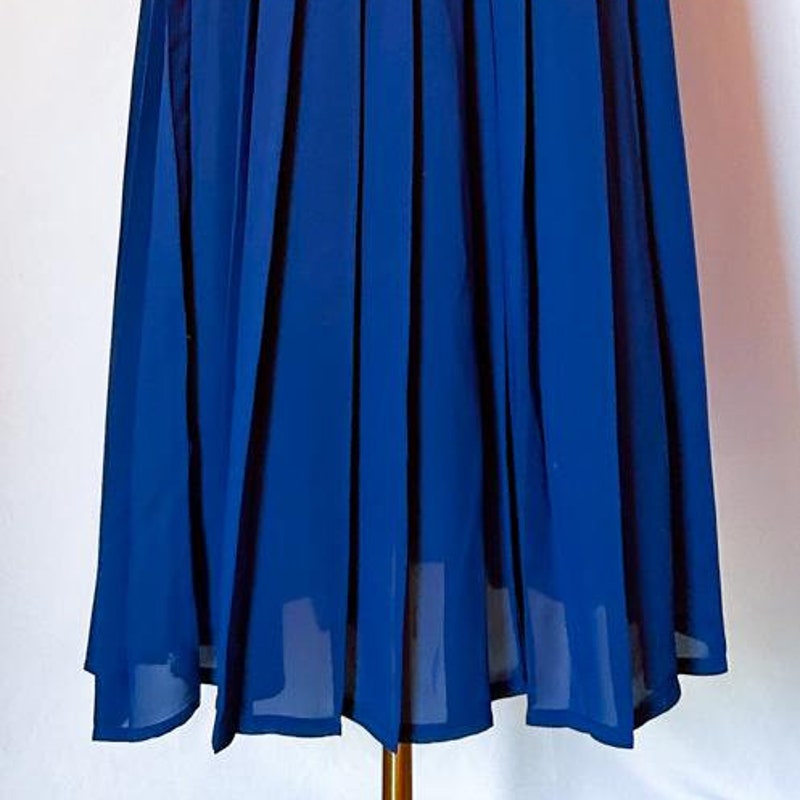 Blue Pleated Skirt - Etsy