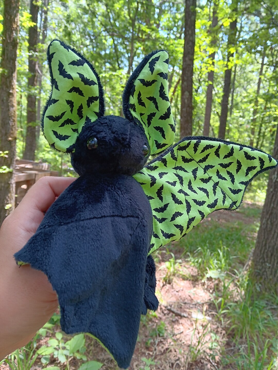 Green Bats Bat Plush, Bat Stuffed Animal M - Etsy