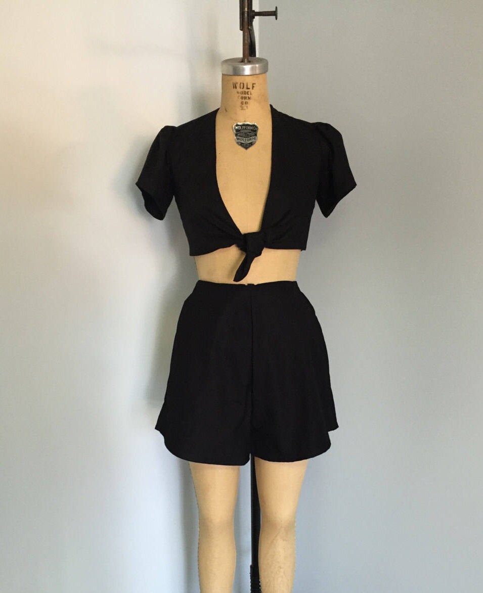 Lola Retro Vintage Womens Tap Shorts Solid Colors Made to | Etsy