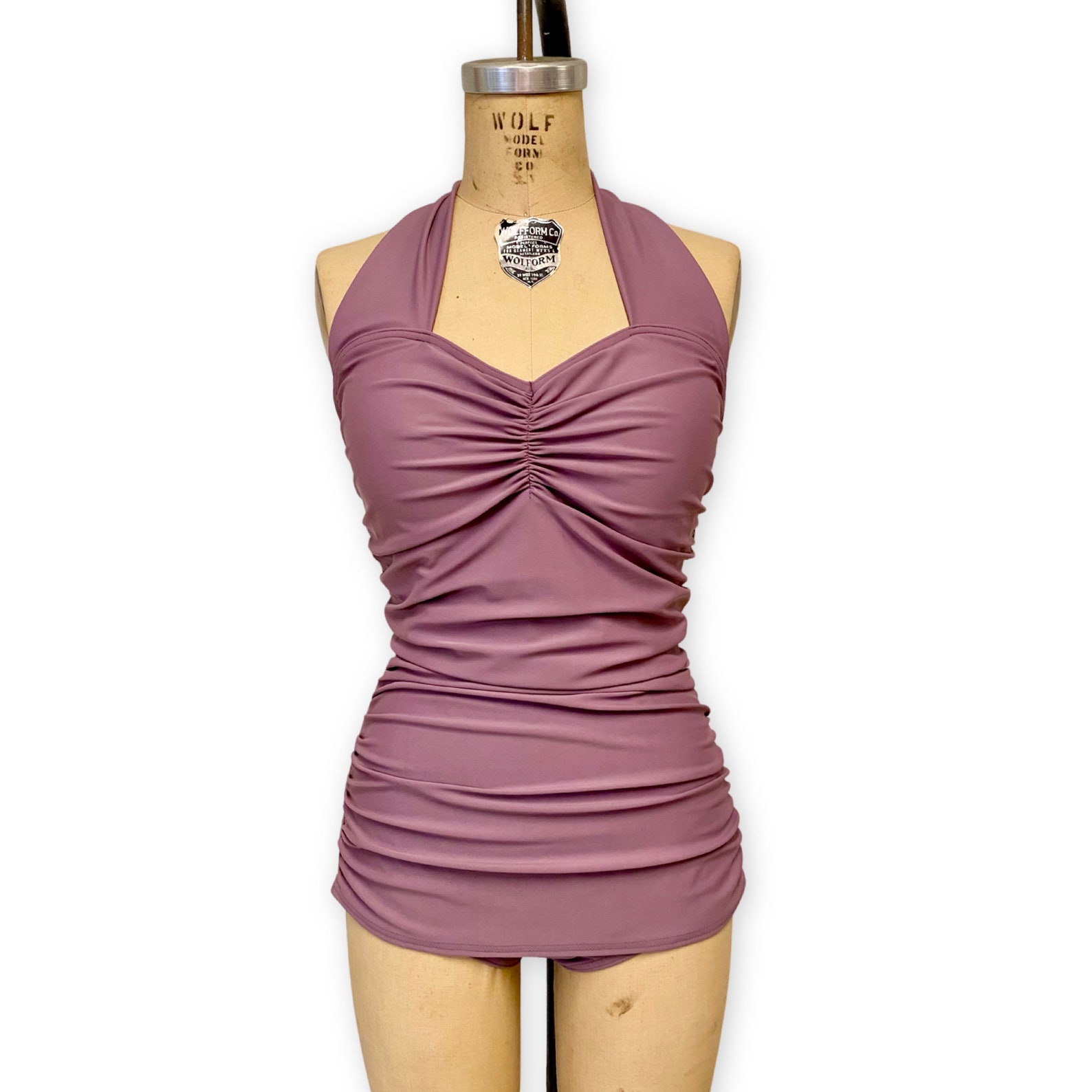 Helen Retro Vintage One Piece Women's Swimsuit Solid - Etsy