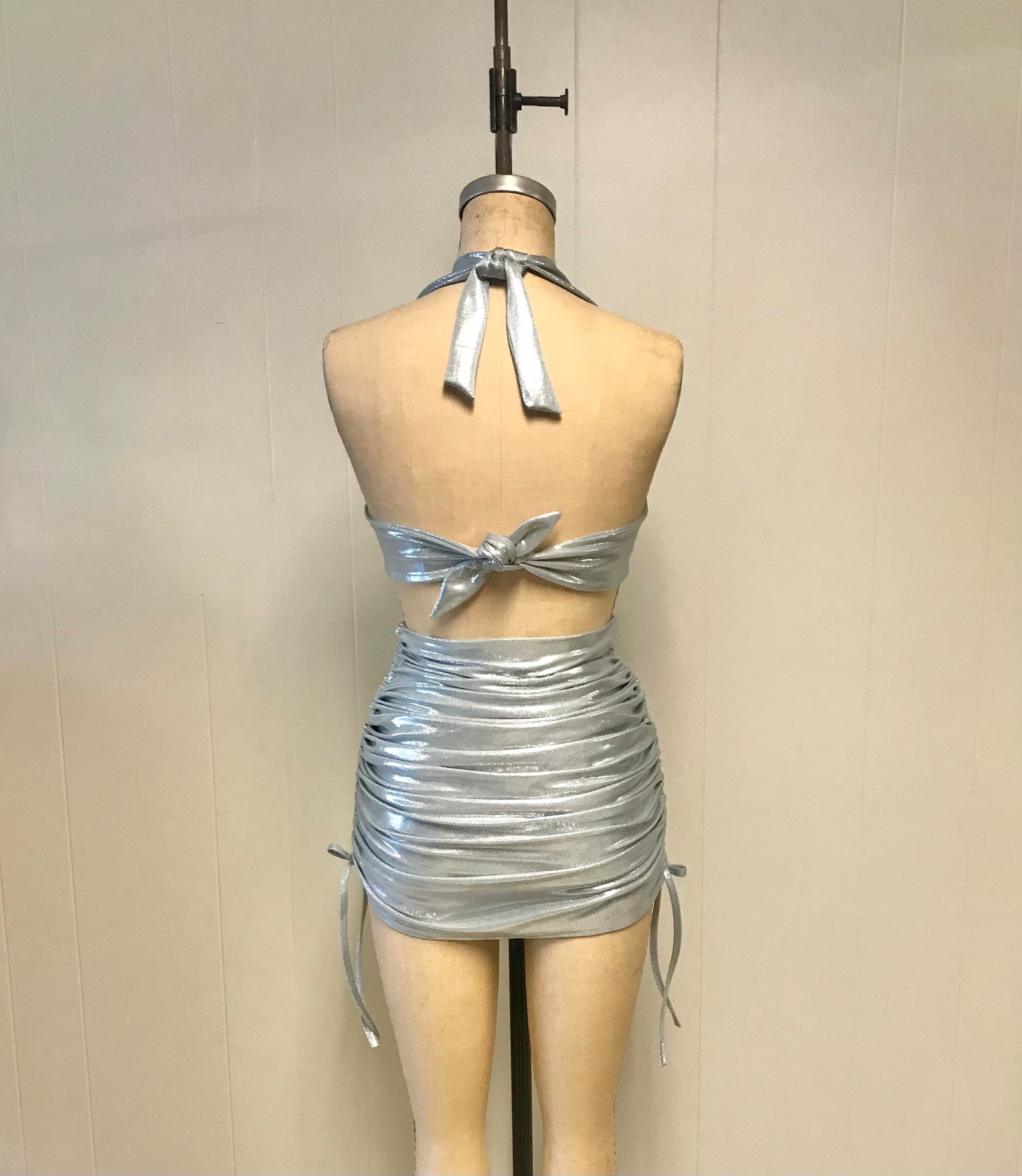 Helen Retro Two Piece Women's Bikini Swimsuit High Waist | Etsy