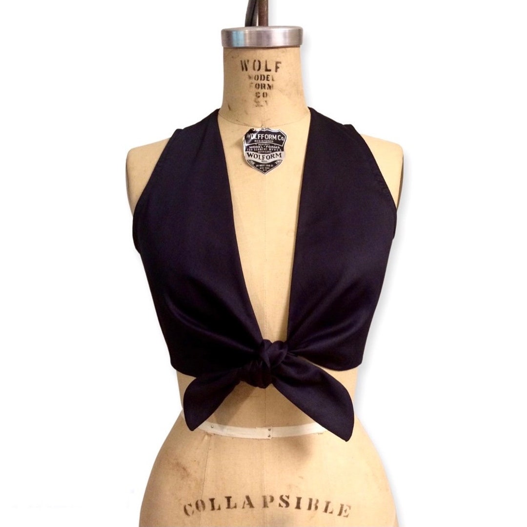 Stella Retro Vintage Women’s Halter Tie Top - Made to Order - Etsy