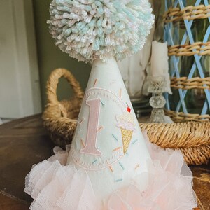 Ice Cream Themed Embroidered Party Hat - Etsy
