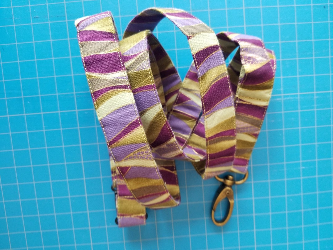 Extra Long Lanyard With Safety Breakaway in Purple and Green for Nurses ...