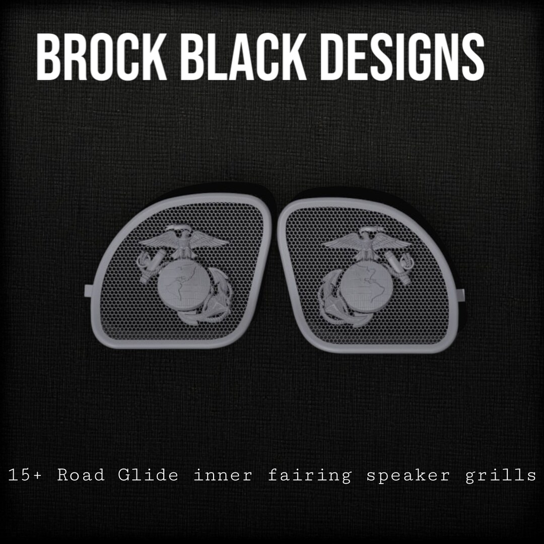 Road Glide Inner 3D USMC Speakers Covers Set - Etsy