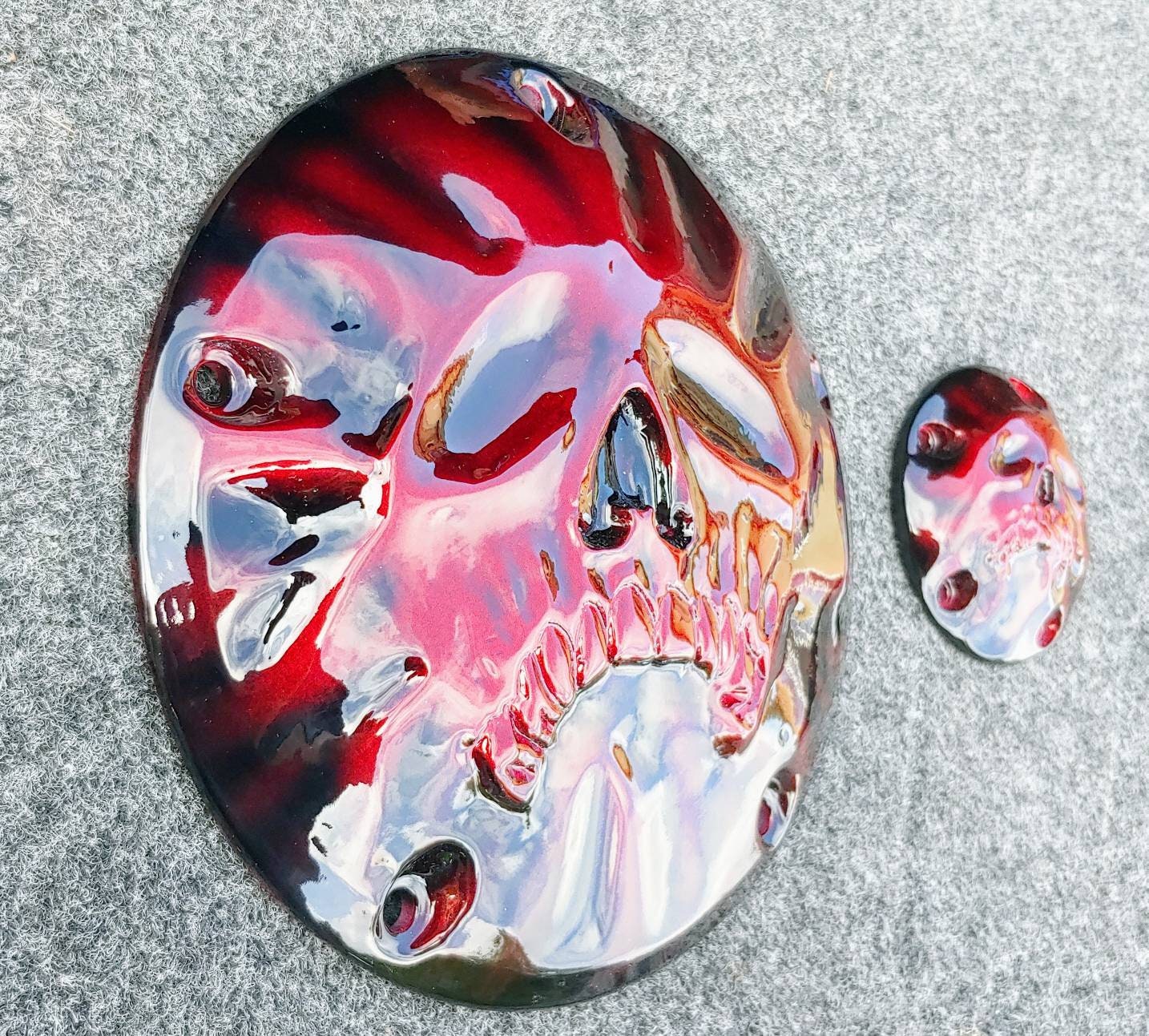 Harley Davidson Points Timing Cover and Derby Cover With Skull - Etsy