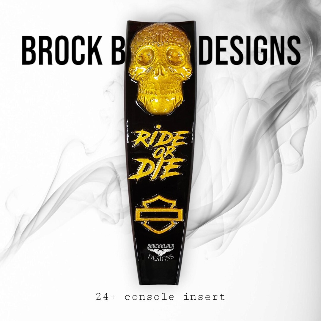 08 and up Harley Touring Console Insert With 3D Sugar Skull Theme - Etsy