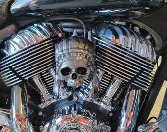 Skull Horn Cover For Harley Davidson