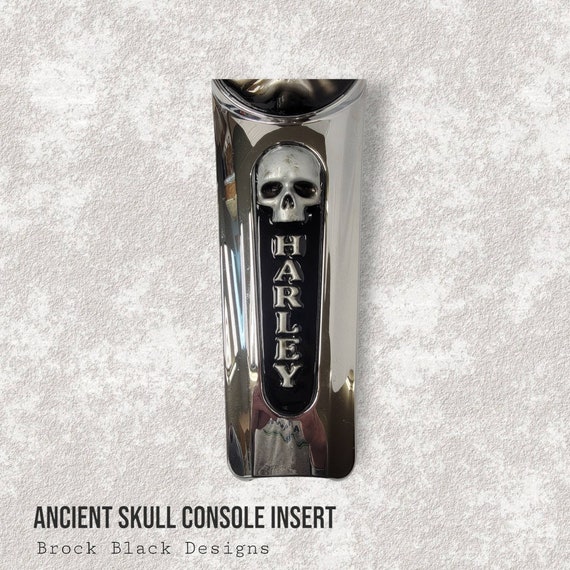 08 Harley Touring Console Insert With 3D Ancient Skull Theme - Etsy