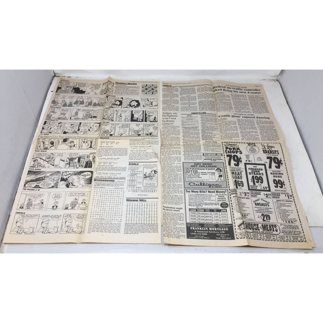 The Blade Vintage Collectible Newspaper Jan. 10, 2000 - Etsy