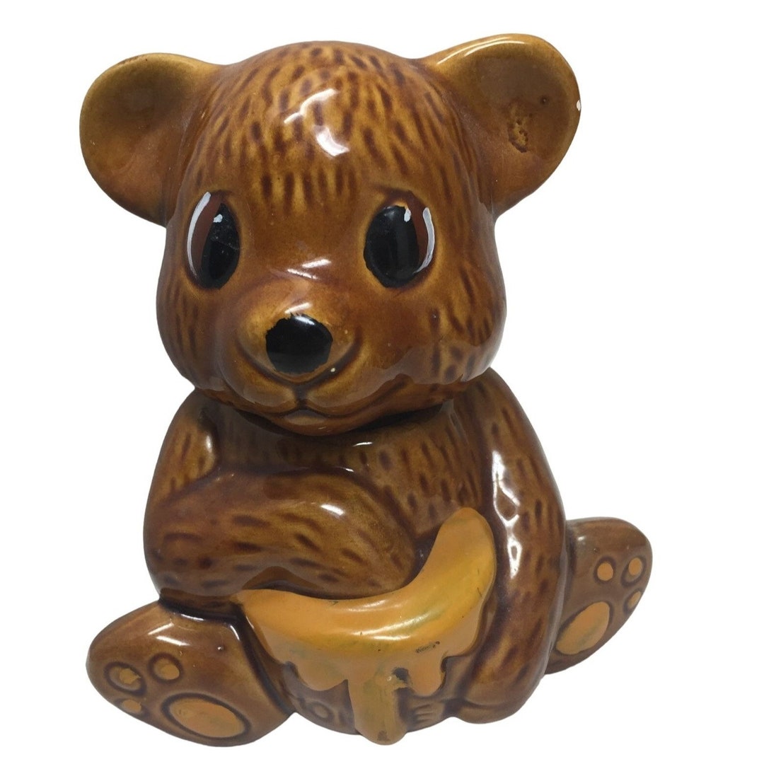 Cute Vintage Bear With Honeypot Cookie or Biscuit Jar - Etsy